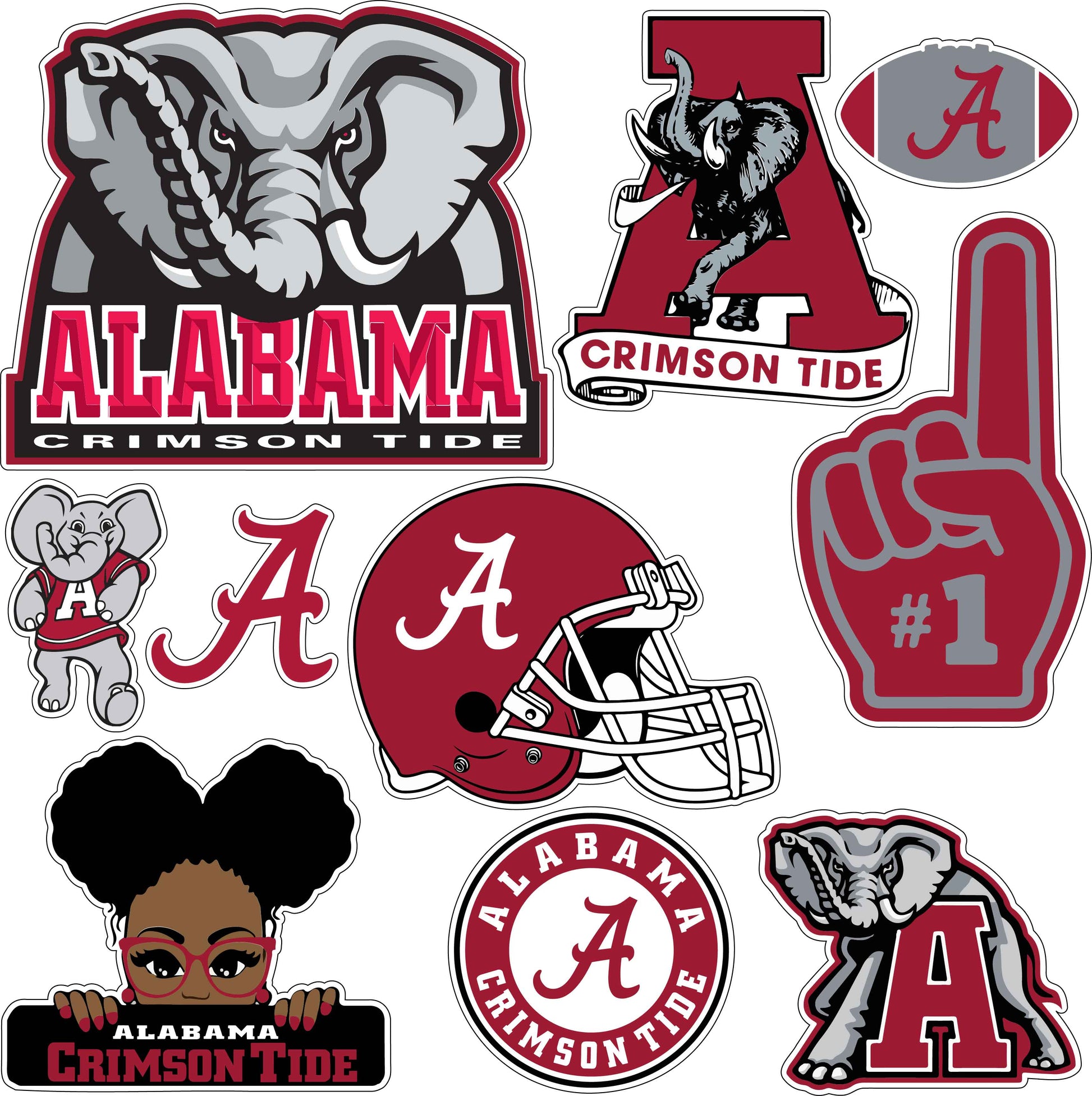 Alabama Half Set 2 Sheet Misc. (Must Purchase 2 Half sheets - You Can ...