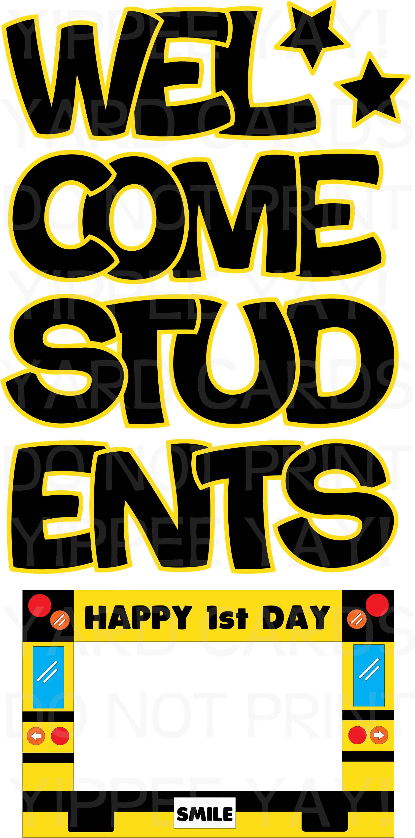 Welcome Students Set 3 - Back to School - School Bus Picture Frame - F ...