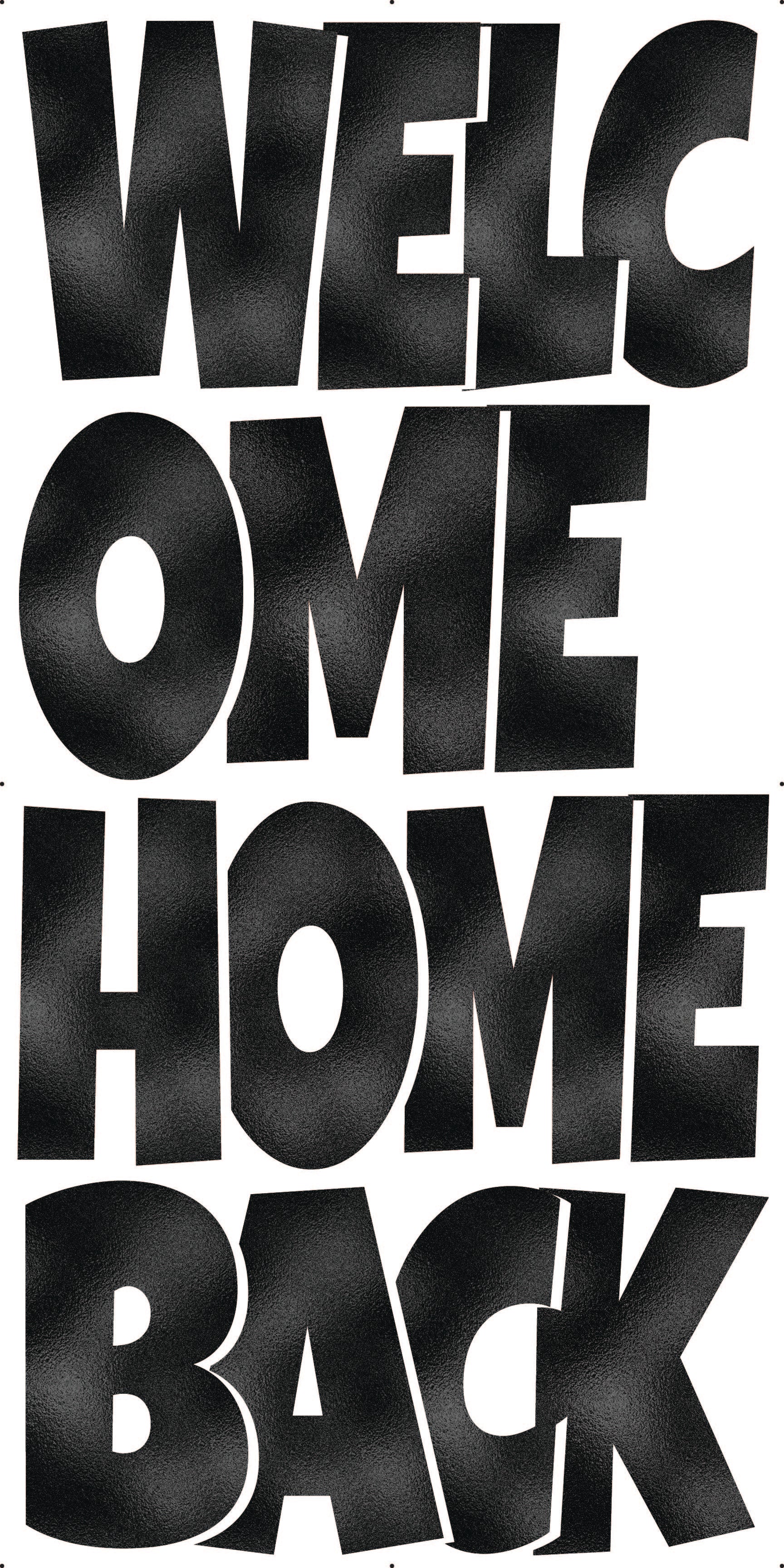 Welcome Home Back Ez Set Black – Yippee Yay! Yard Cards